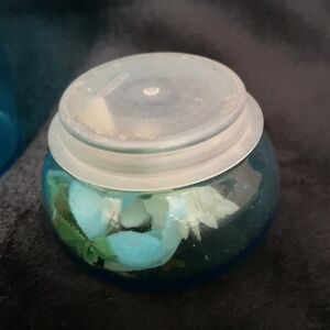 Accents | Vintage Blue Glass Apothecary Bubble Lid Jar Made In Belgium ...
